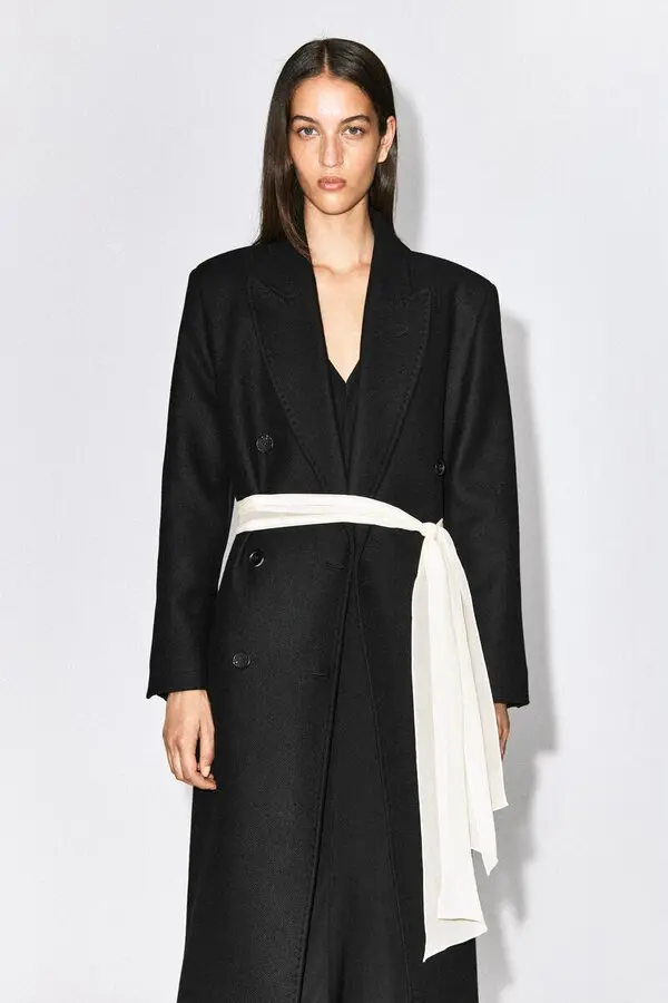 Cos Sheer Silk Scarf - White