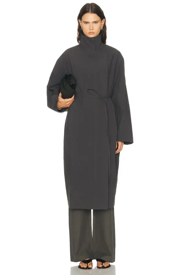 ST. AGNI Technical Cotton Cocoon Coat