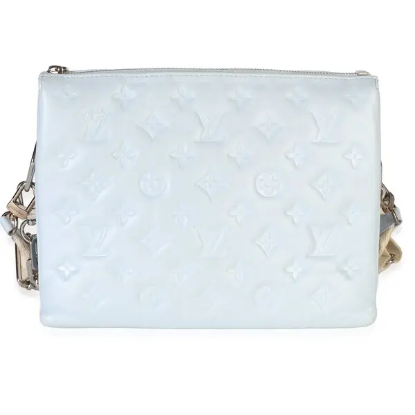 LOUIS VUITTON Light Monogram Embossed Lambskin Coussin Pm