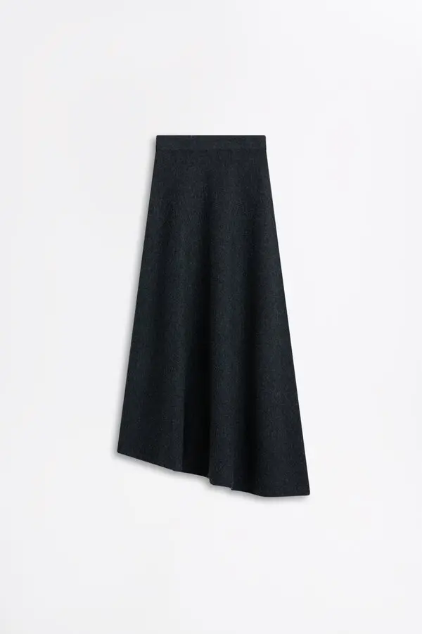 Scanlan Theodore Cashmere Wool Skirt - Pepper
