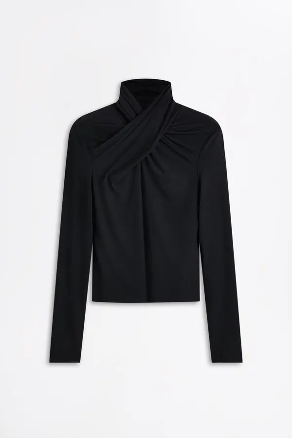 Scanlan Theodore Mesh Turban Twist Top