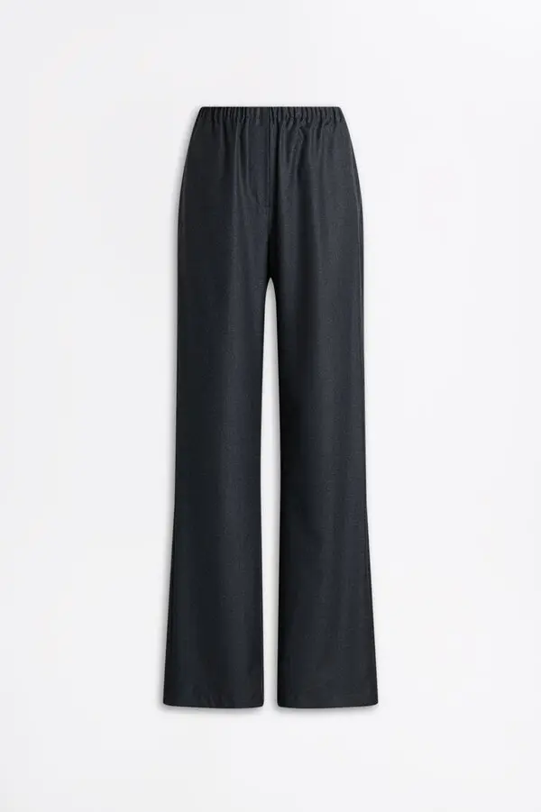 Scanlan Theodore Flannel Elastic Casing Trouser - Pepper