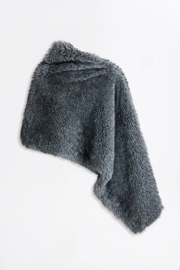 Scanlan Theodore Faux-fur Cape Wrap