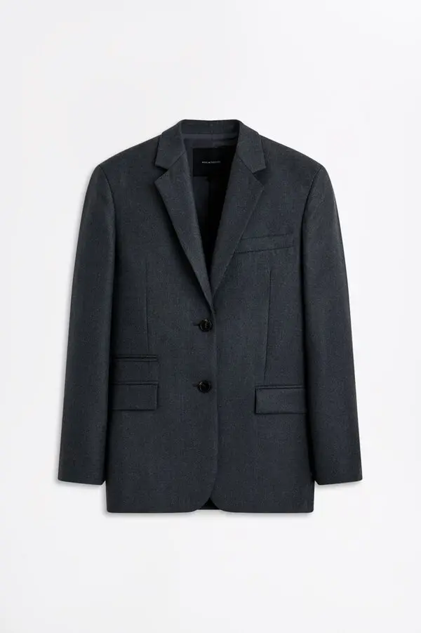 Scanlan Theodore Flannel Relax Tailored Jacket - Pepper