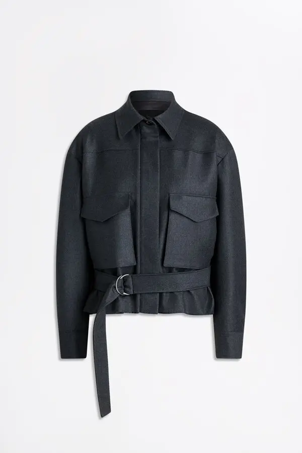 Scanlan Theodore Flannel Patch Pocket Bomber - Pepper