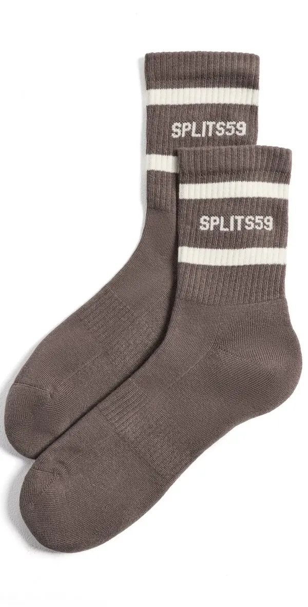 Splits59 Logo Stripe Quarter Socks
