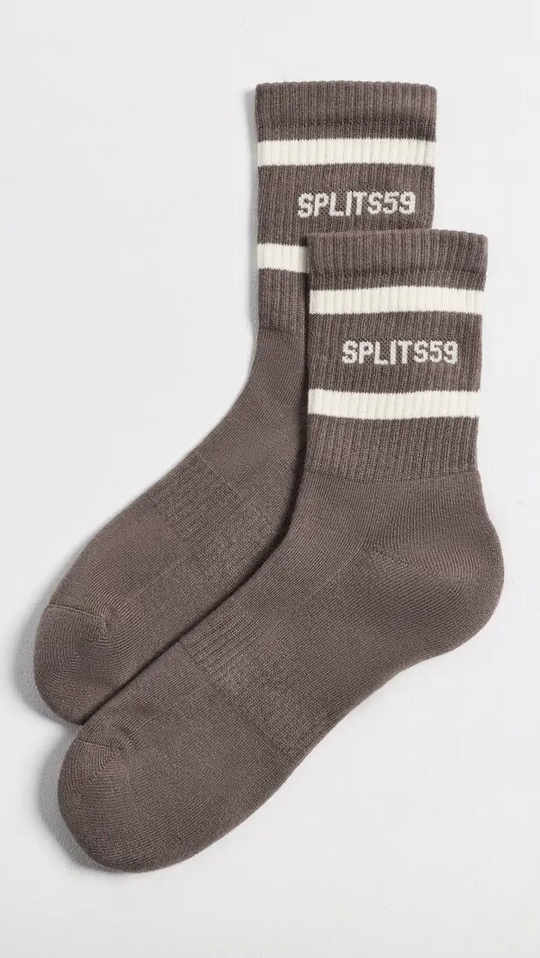 Splits59 Logo Stripe Quarter Socks