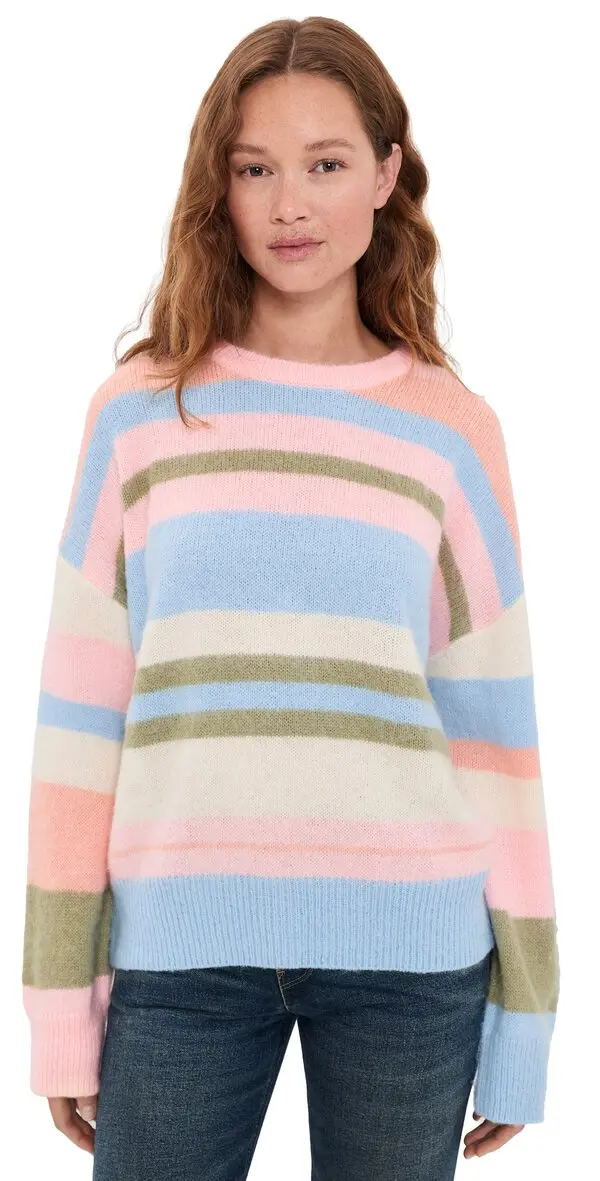 GUIZIO Hawley Sweater - Peach Multi