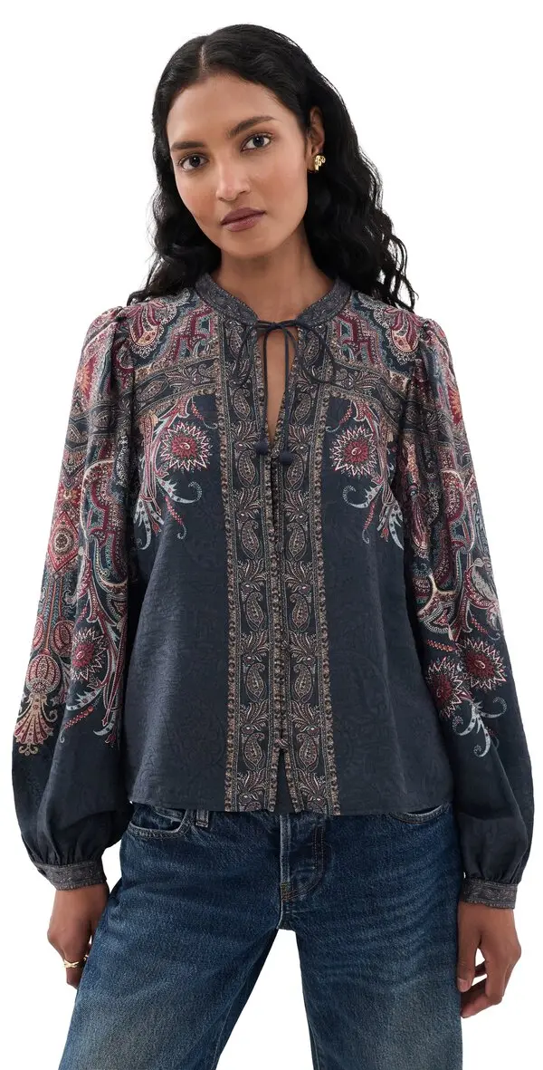 Sea Hyacinth Top - Navy