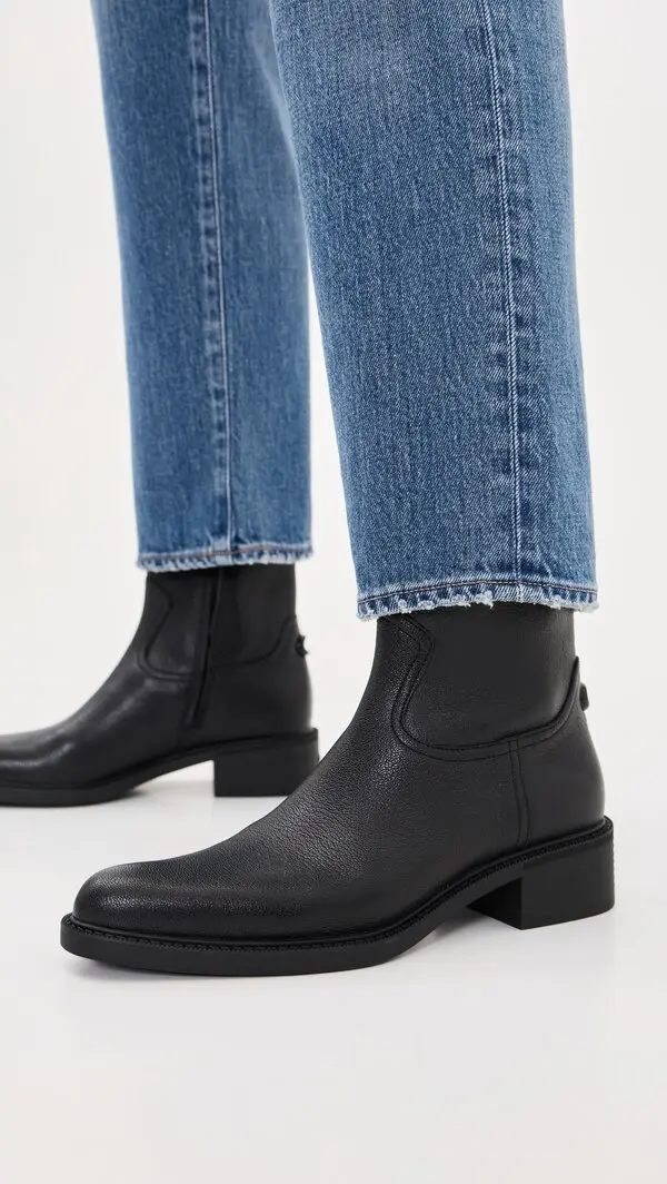 COACH Sculpted C Pointed Toe Booties