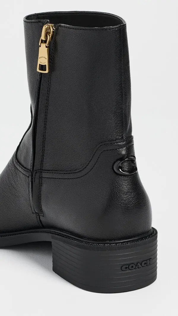 COACH Sculpted C Pointed Toe Booties