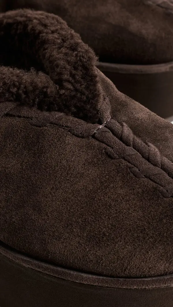 Cult Gaia Tazz Shearling Mules