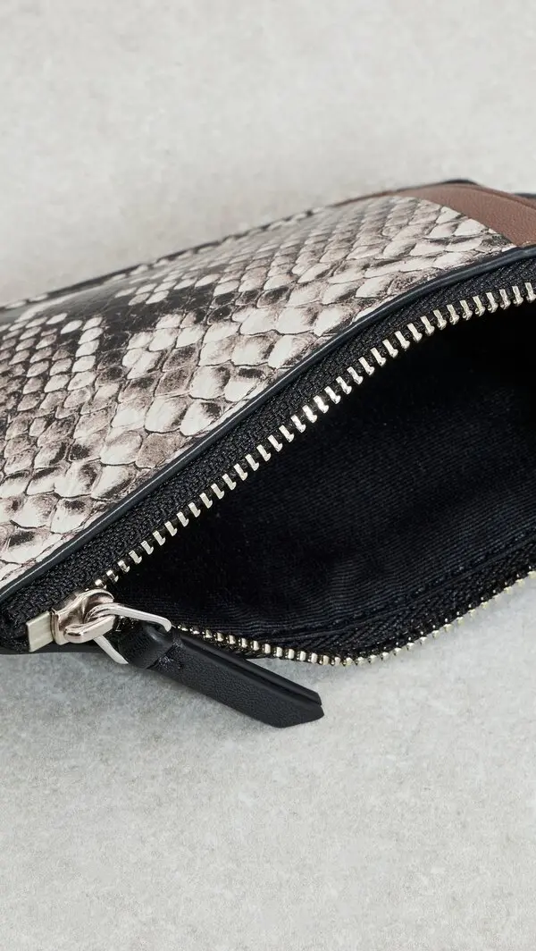 Veronica Beard Snake Embossed Zip Card Holder