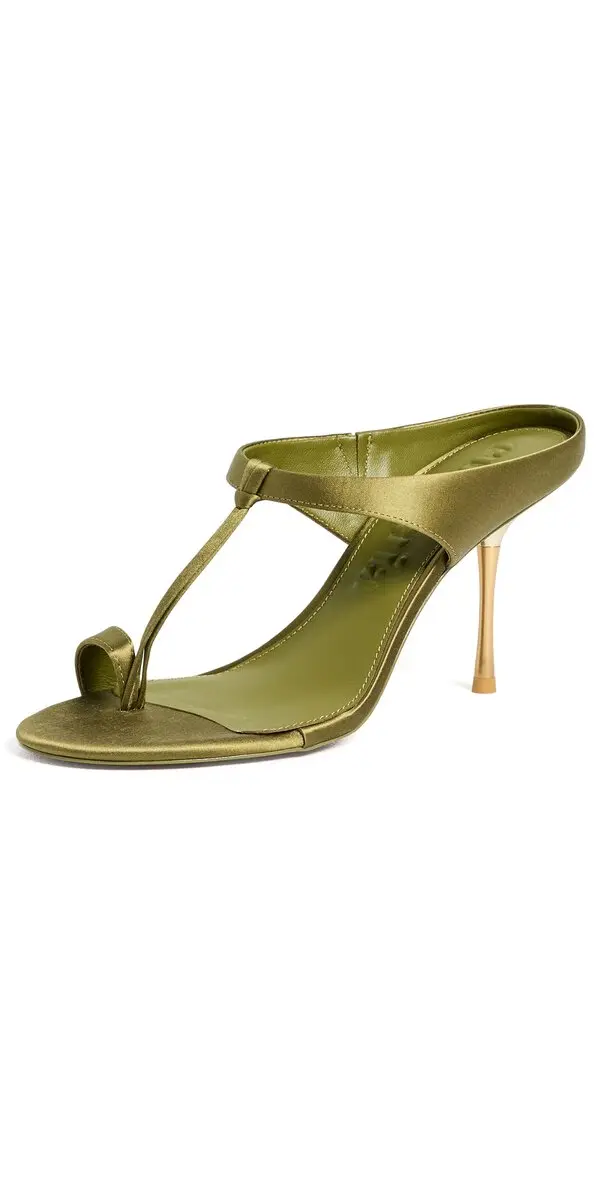 Cult Gaia Sophie Sandals - Dark Chive