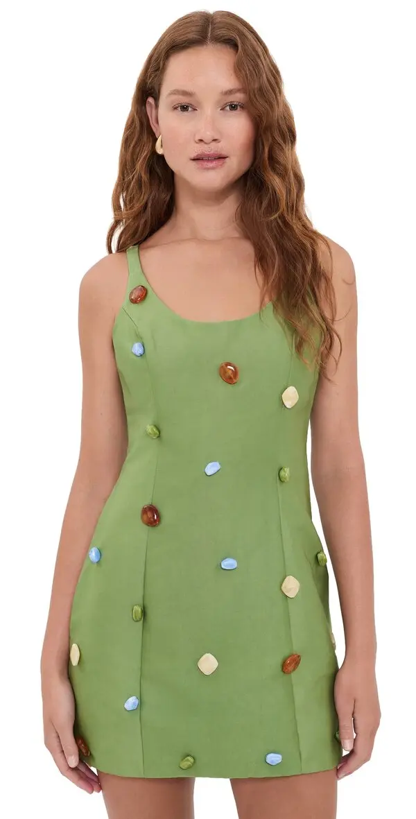 THE WOLF GANG Romy Mini Dress - Olive