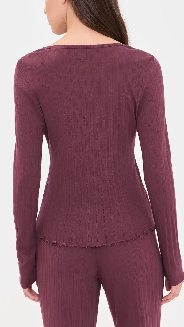 Eberjey Pointelle Henley