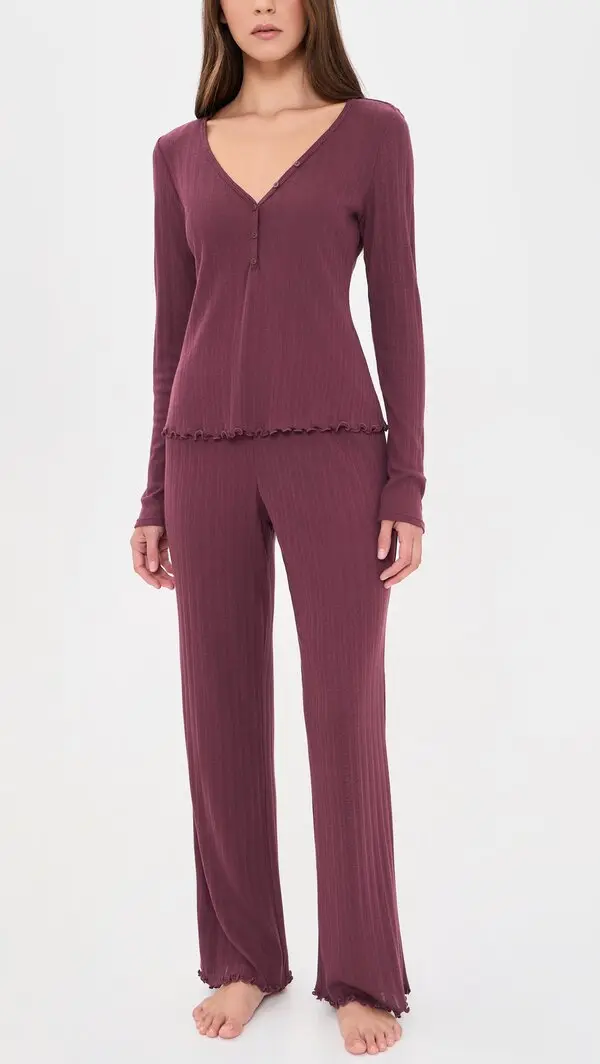 Eberjey Pointelle Henley