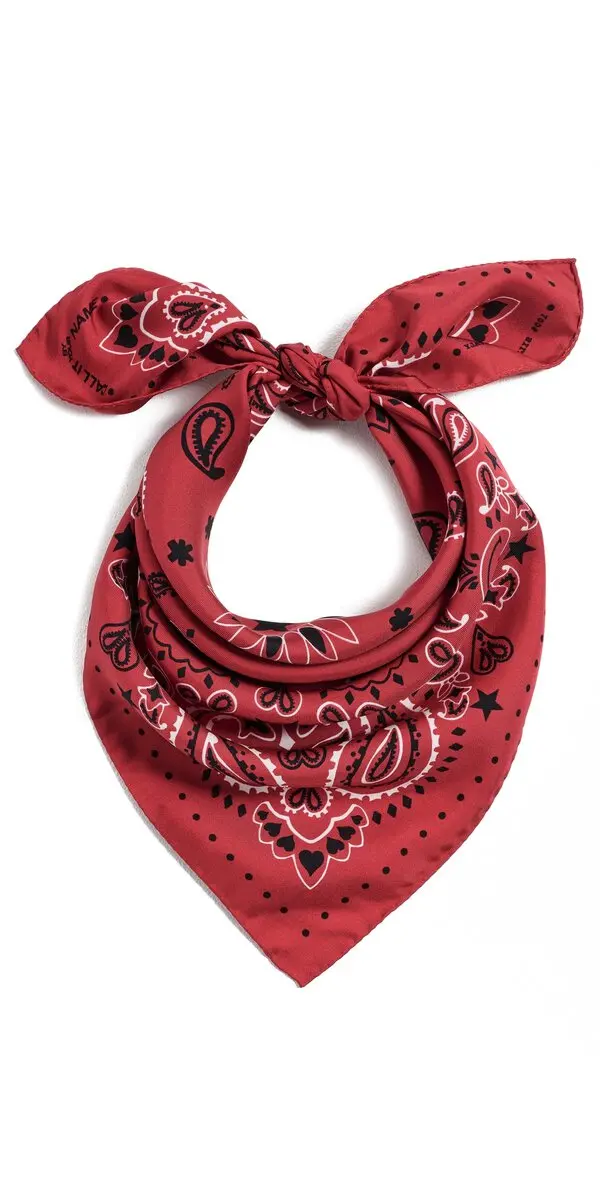 CALL IT BY YOUR NAME Silk Bandana Small - Rouge