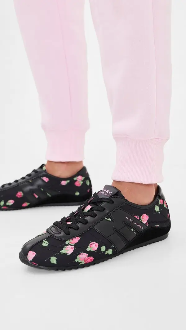 Marc Jacobs 400 Bleecker Runner Sneakers With Floral Print