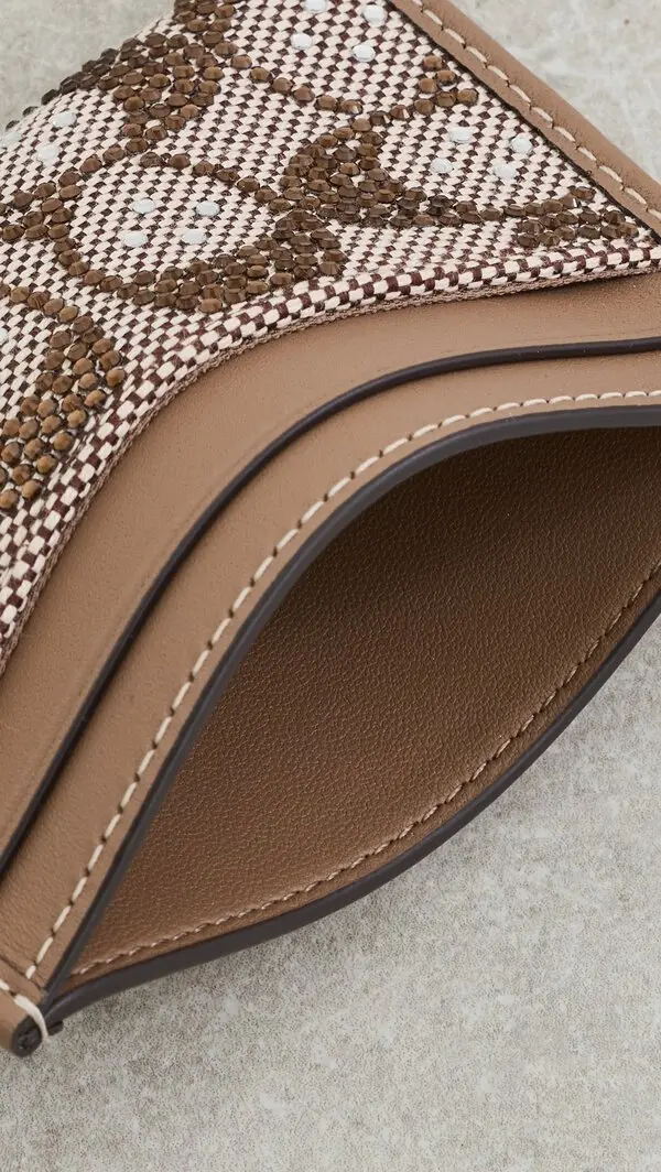 COACH Crystal Signature Jacquard Essential Card Case