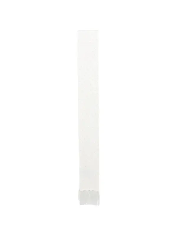 TOM FORD Scarf Tuxedo Silk "studded - White