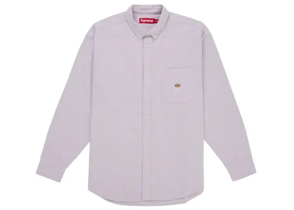 Supreme Loose Fit Flannel Oxford Shirt - Pink