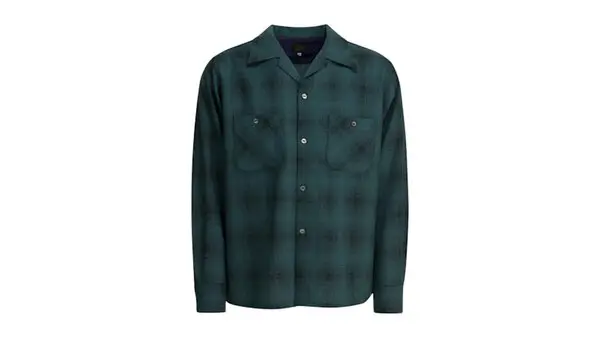 Needles Checked Wool Oneup Shirt - Green