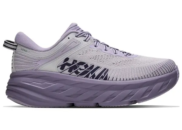 Hoka One One Bondi 7 Athletic Shoes - Stardust/mellow Lilac
