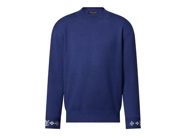LOUIS VUITTON Cashmere Monogram Crewneck Sweatshirt