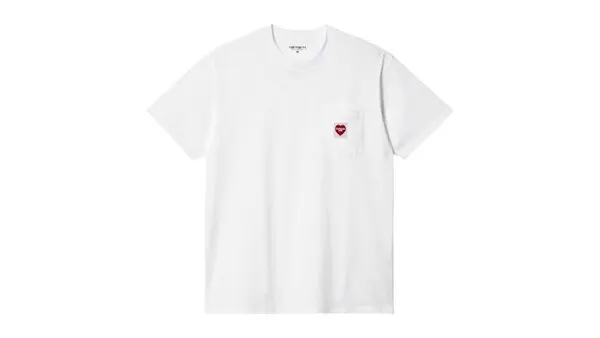 Carhartt Wip Short Sleeve Pocket Heart T-shirt - White