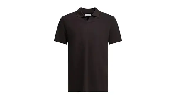 NN.07 Paul Buttonless Polo Shirt - Brown