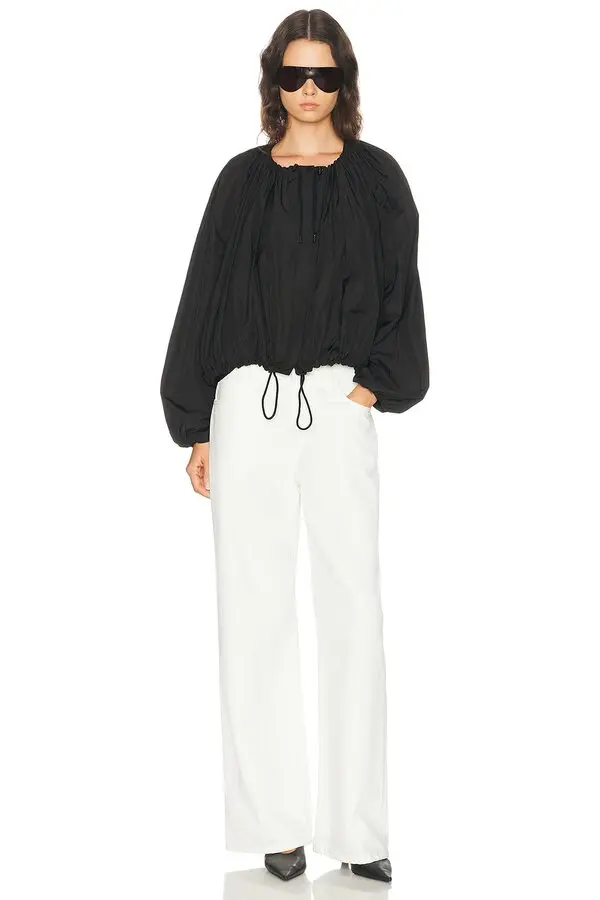 TOTEME Gathered Parachute Coat - Black