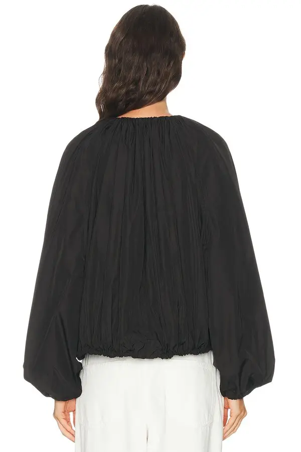 TOTEME Gathered Parachute Coat - Black