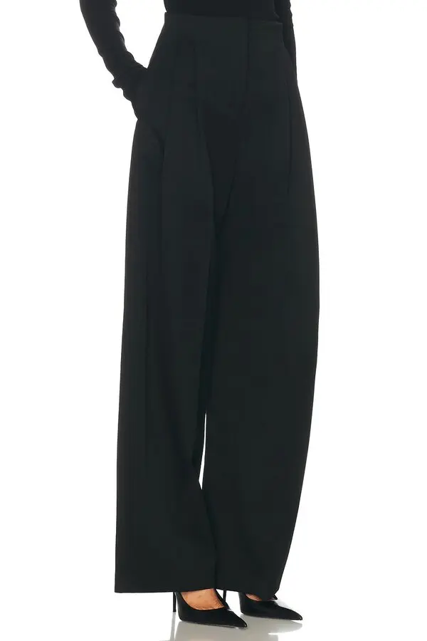 MUGLER High Waist Masculine Straight Pant