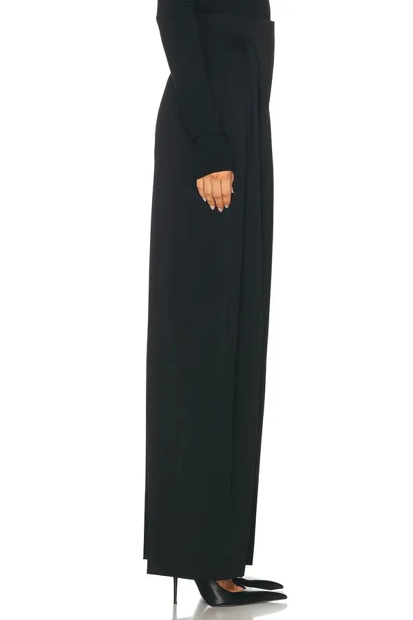 MUGLER High Waist Masculine Straight Pant
