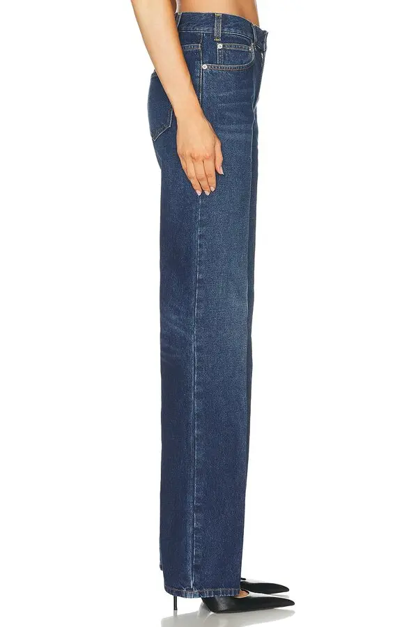 MUGLER Low Waist Straight Leg Jeans