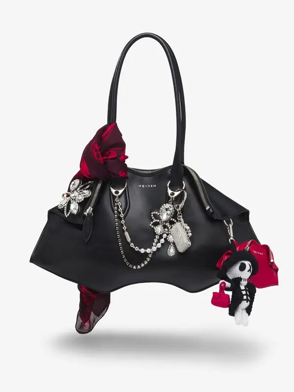 Alexander McQueen Manta Ott Bag - Black