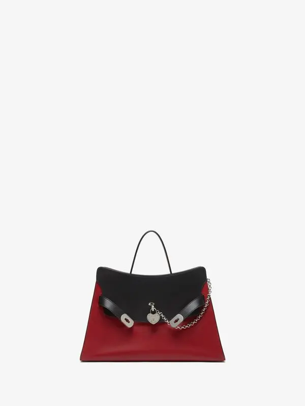 Alexander McQueen Locke Bag - Red/black