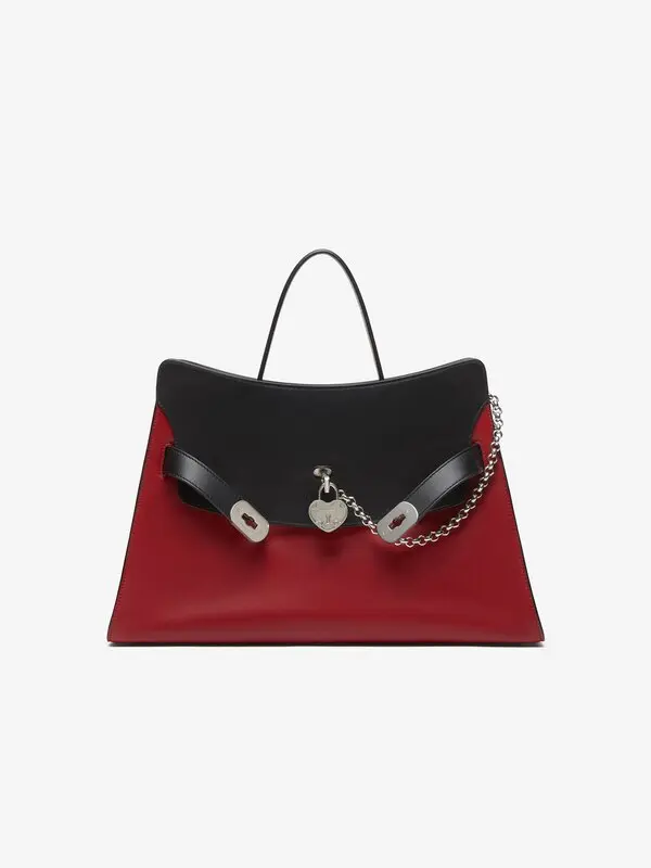 Alexander McQueen The Locke Bag - Red/black