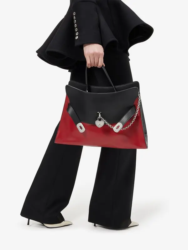 Alexander McQueen The Locke Bag - Red/black