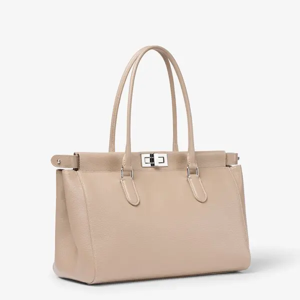 Fendi Peekaboo Small Tote - Grey