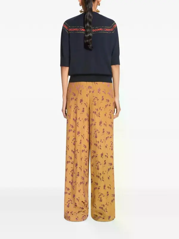Dries Van Noten Embroidered Wool Sweater