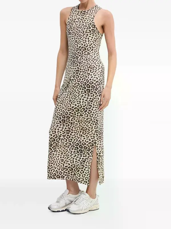 PUMA Leo Luxe Leopard-print Maxi Dress