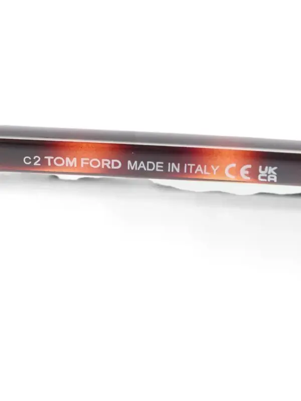 TOM FORD 2020s Round-frame Glasses - Brown