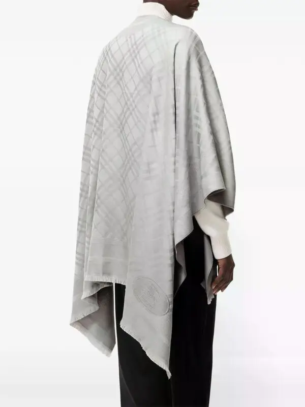 Burberry Check Wool Cashmere Cape