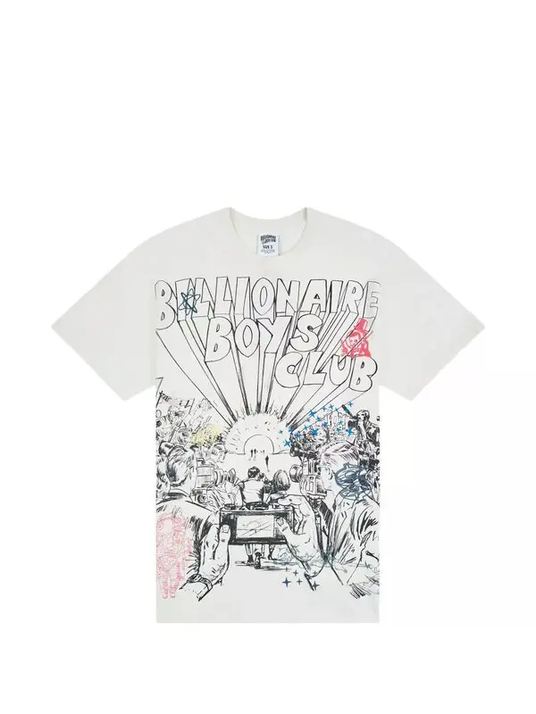 BILLIONAIRE BOYS CLUB Paparazzi Graphic-print T-shirt - White