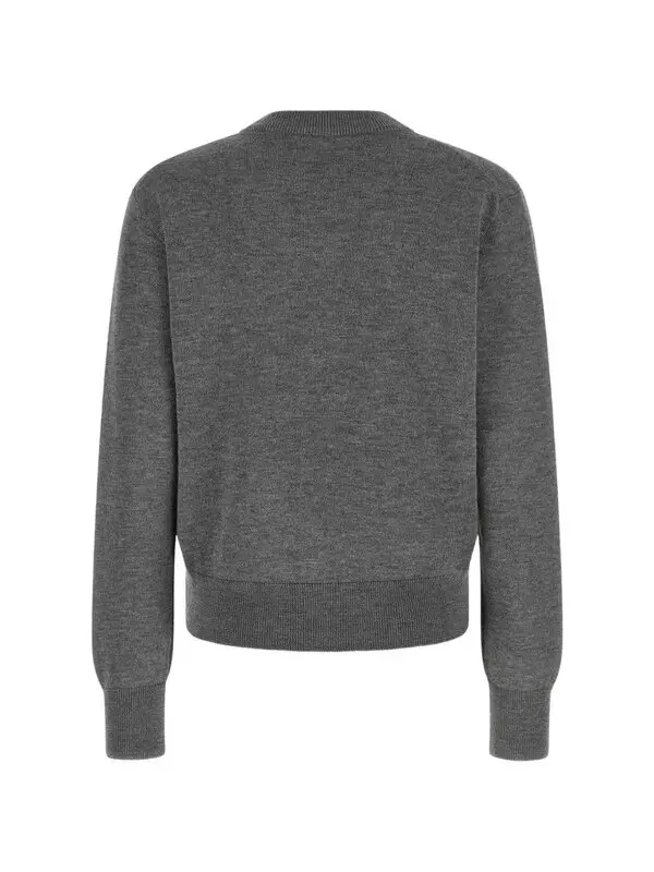 AMI Paris De Coeur Wool Cardigan