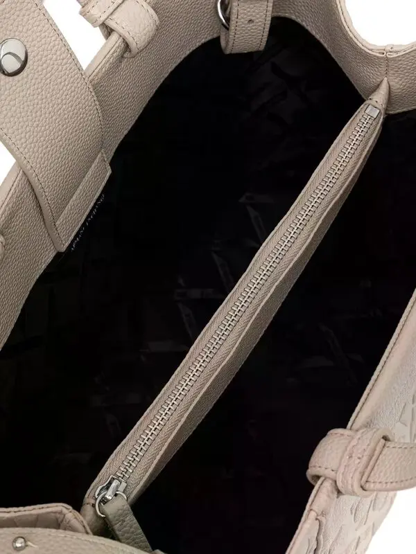 Armani Exchange Logo-embossed Tote Bag - White