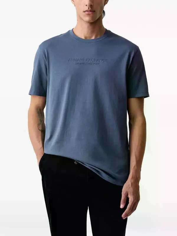 Armani Exchange Logo-embossed T-shirt