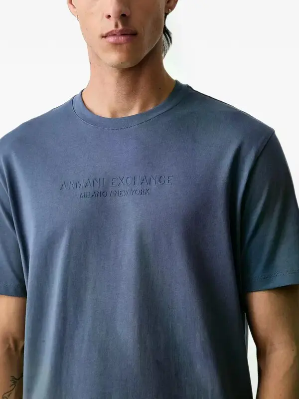 Armani Exchange Logo-embossed T-shirt